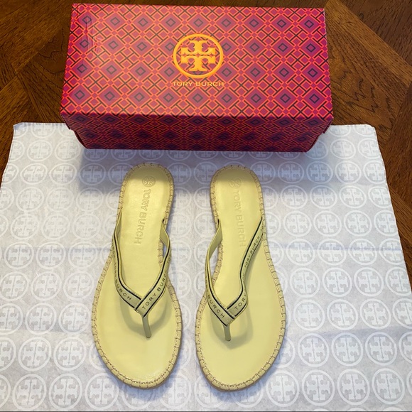 Tory Burch | Shoes | Nib Tory Burch Ribbon Thong Espadrille Butter ...